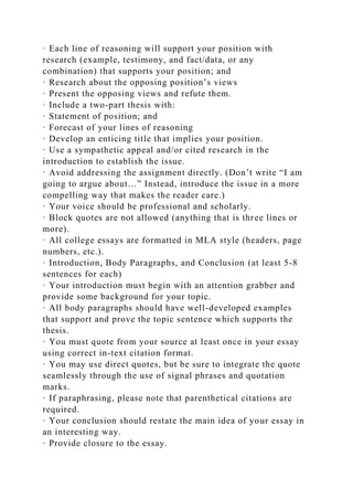 Argumentative Essay (Outline) Assignment InstructionsFor this assi.docx