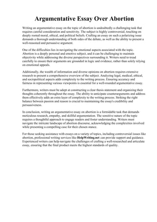 Argumentative Essay Over Abortion.pdf