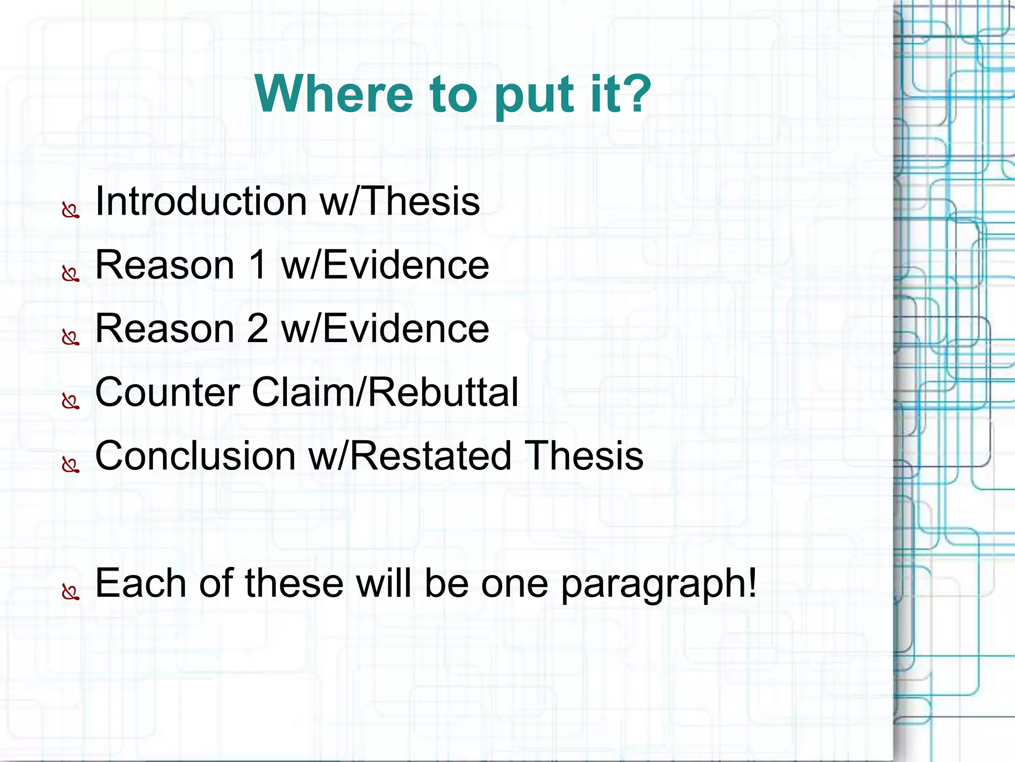 Argumentative essay ppt | PPTX