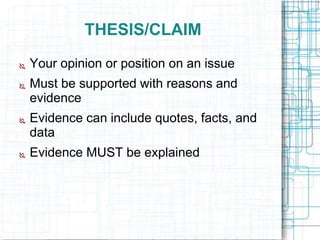 Argumentative essay ppt | PPTX