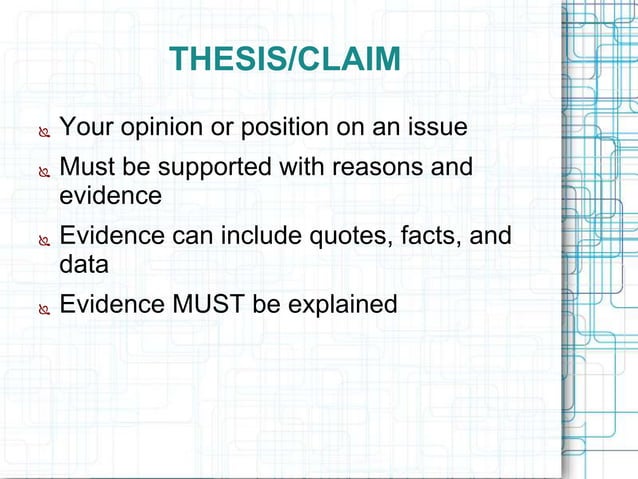 Argumentative essay ppt | PPTX