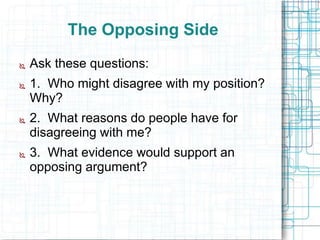 Argumentative essay ppt | PPTX