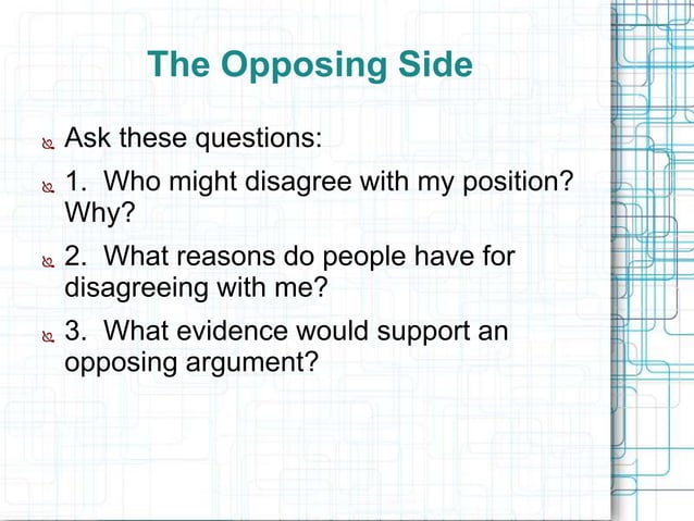 Argumentative essay ppt | PPTX