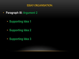 Argumentative essay redux | PPT