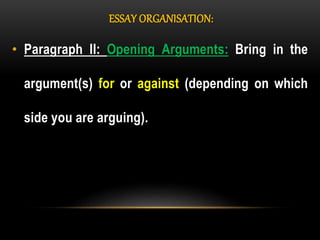 Argumentative essay redux | PPT