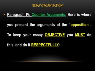 Argumentative essay redux | PPT