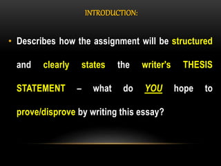Argumentative essay redux | PPT