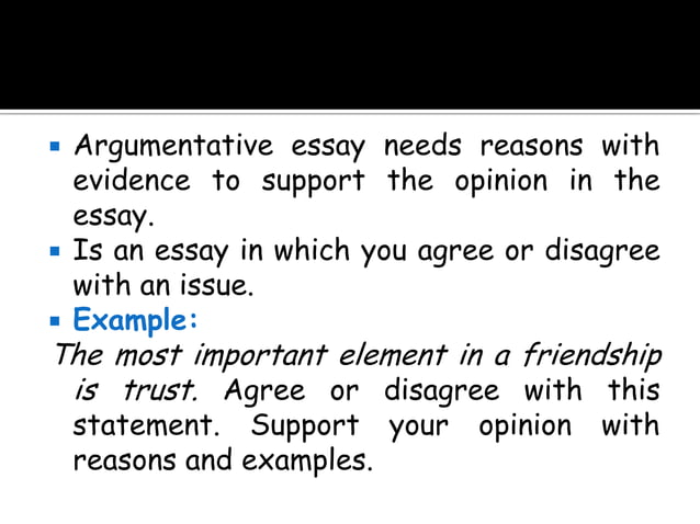 Argumentative essays | PPTX