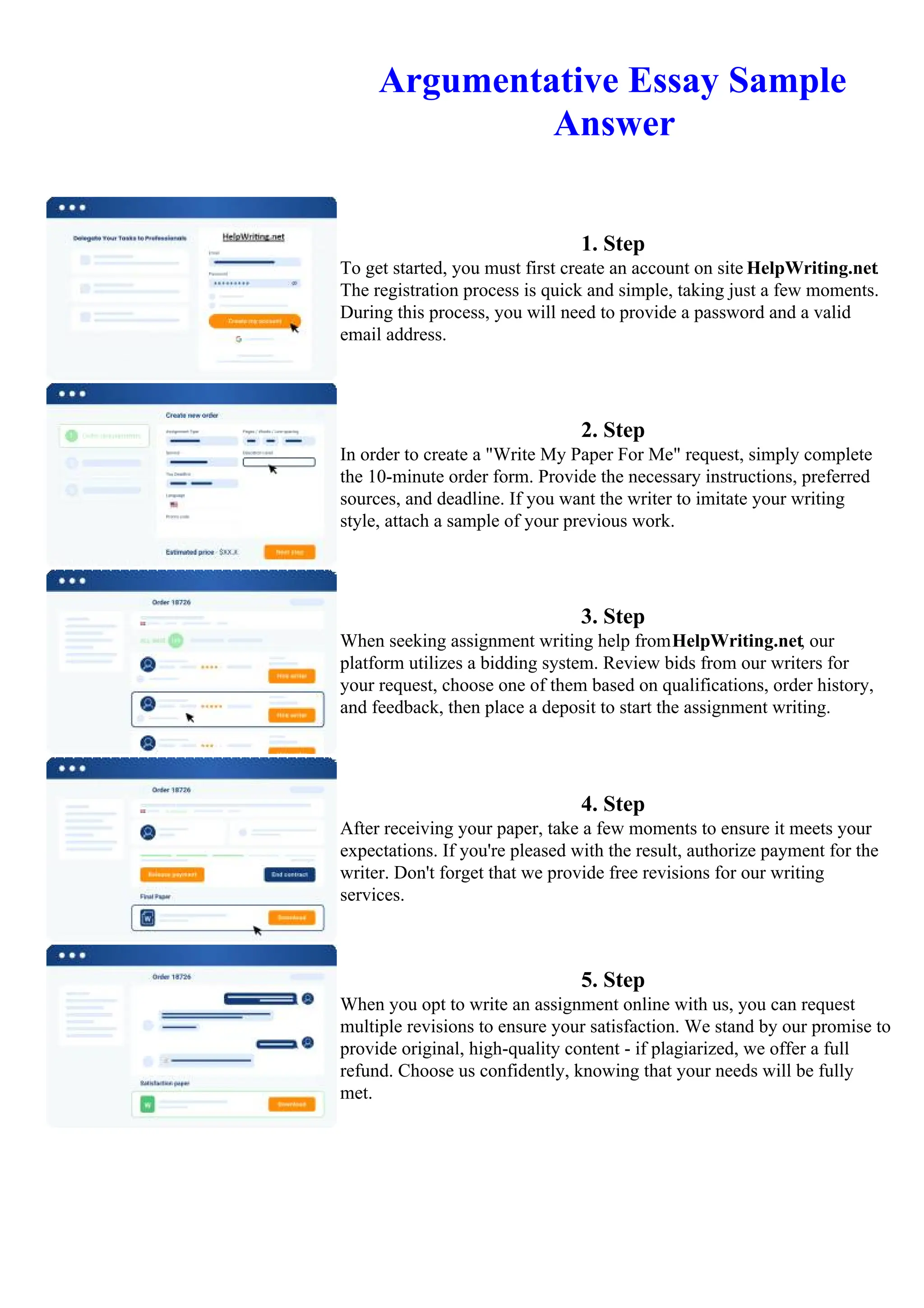 Argumentative Essay Sample Answer | PDF