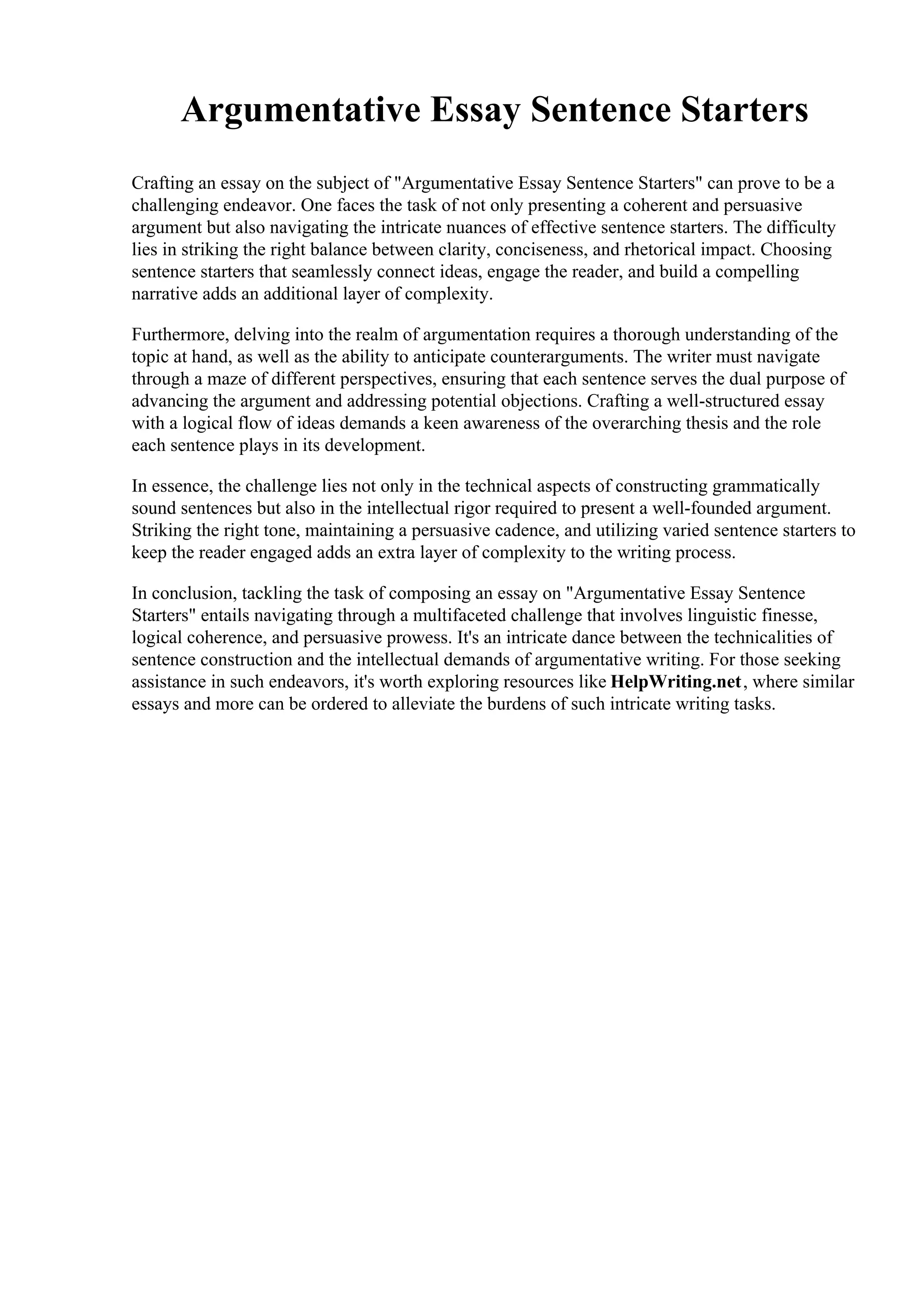 Argumentative Essay Sentence Starters.pdf