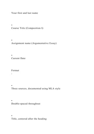 Argumentative EssayThis writing assignment involves .docx