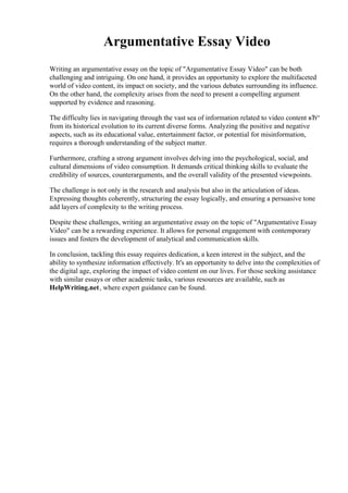 Argumentative Essay Video.pdf