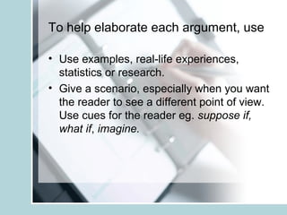 Argumentative essay writing teacher slides | PPT