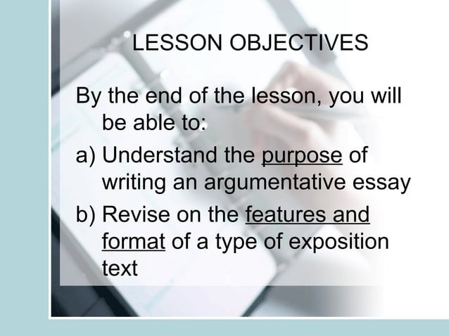 Argumentative essay writing teacher slides | PPT