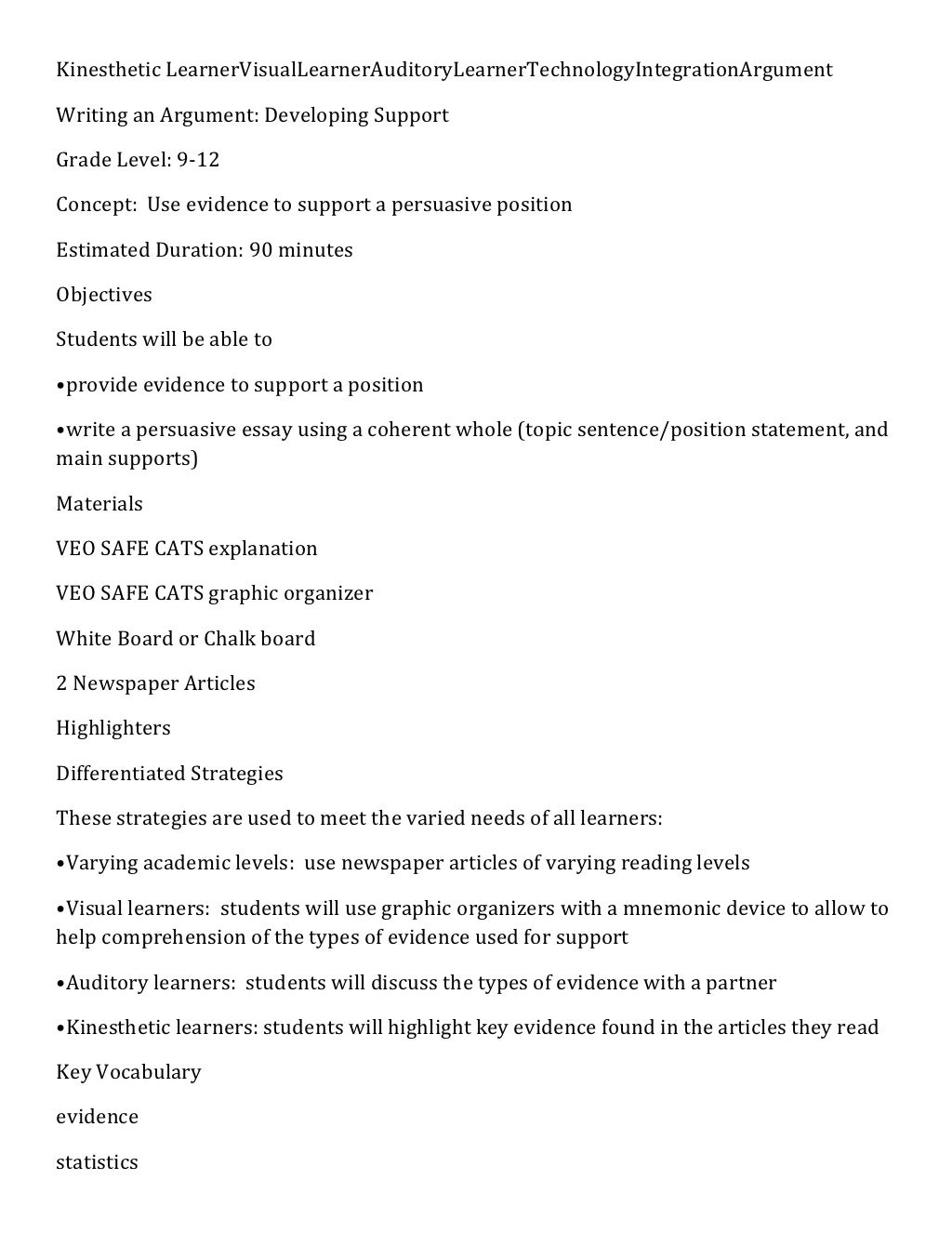 Argumentative Lesson Plans argumentative-lesson-plans