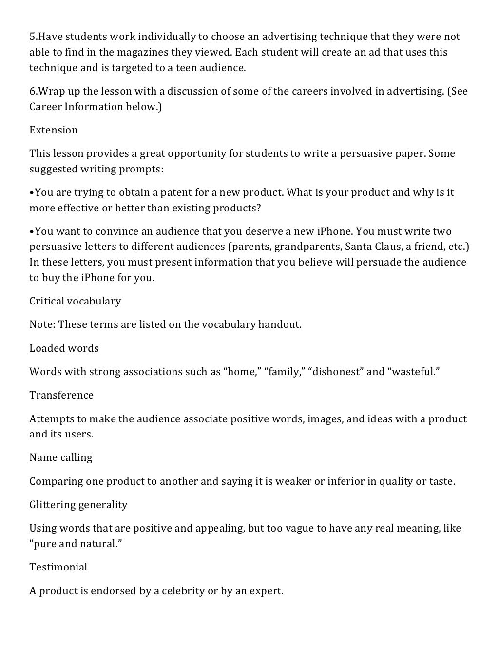 Argumentative Lesson Plans Argumentative Lesson Plans
