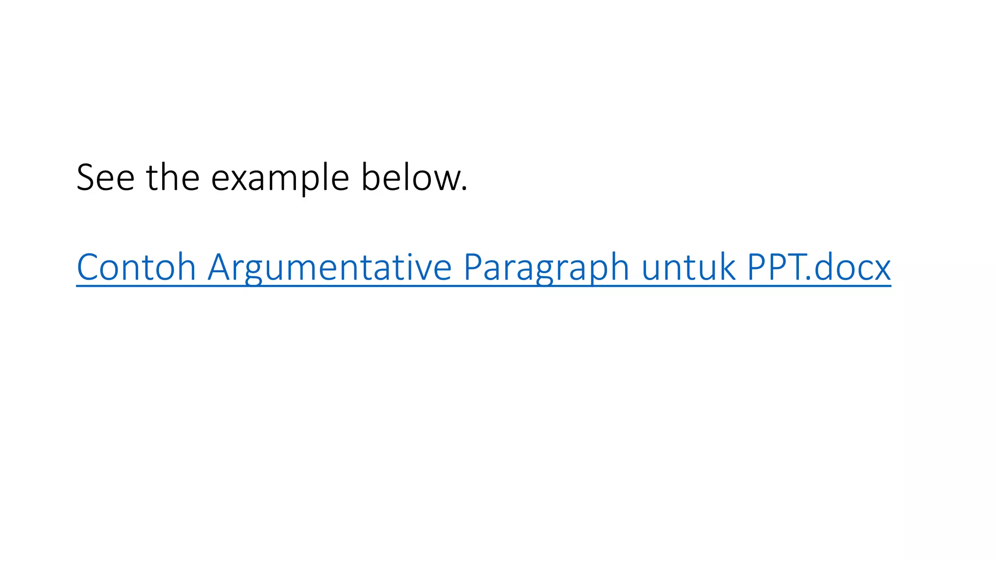 Argumentative Paragraph pptx argumentative-paragraph-pptx