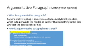 Argumentative Paragraph.pptx