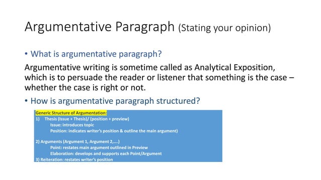 Argumentative Paragraph.pptx