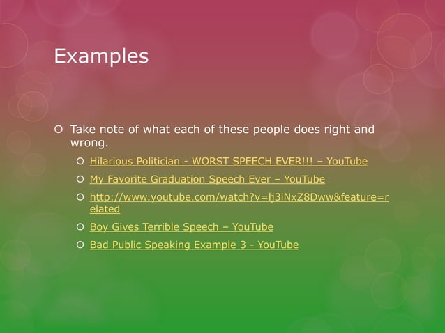 Argumentative speech | PPTX