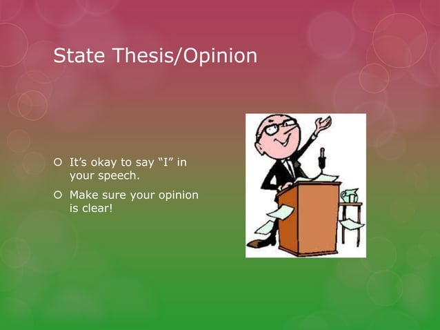 Argumentative speech | PPTX