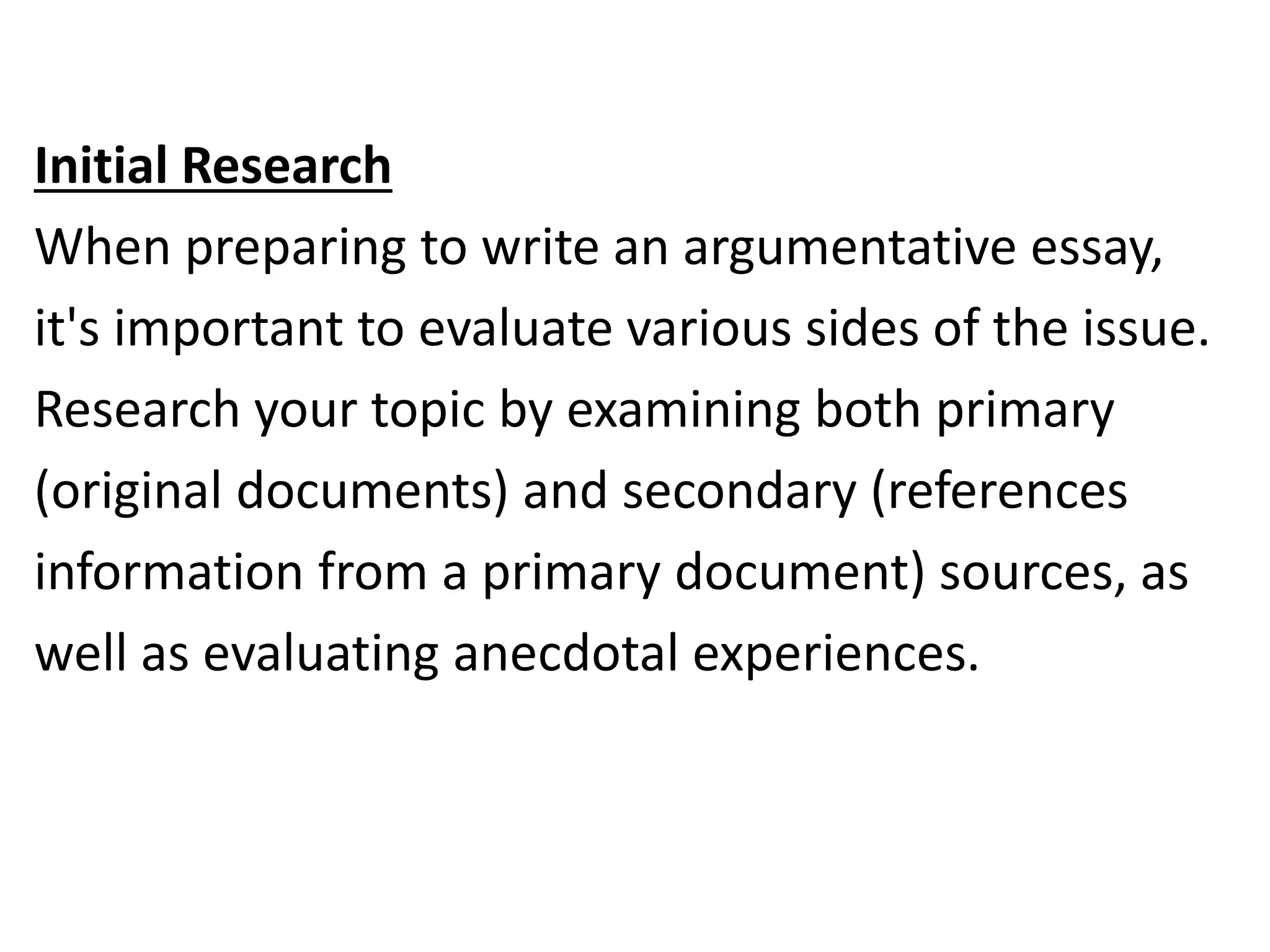 Argumentative speech | PPTX
