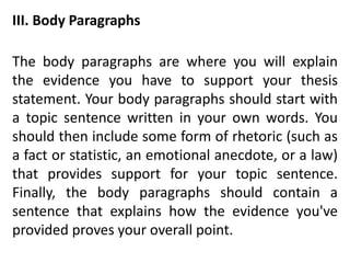 Argumentative speech | PPTX
