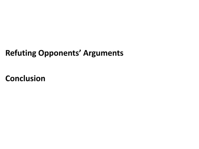 Argumentative speech | PPTX