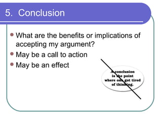 Argumentative structure | PPT