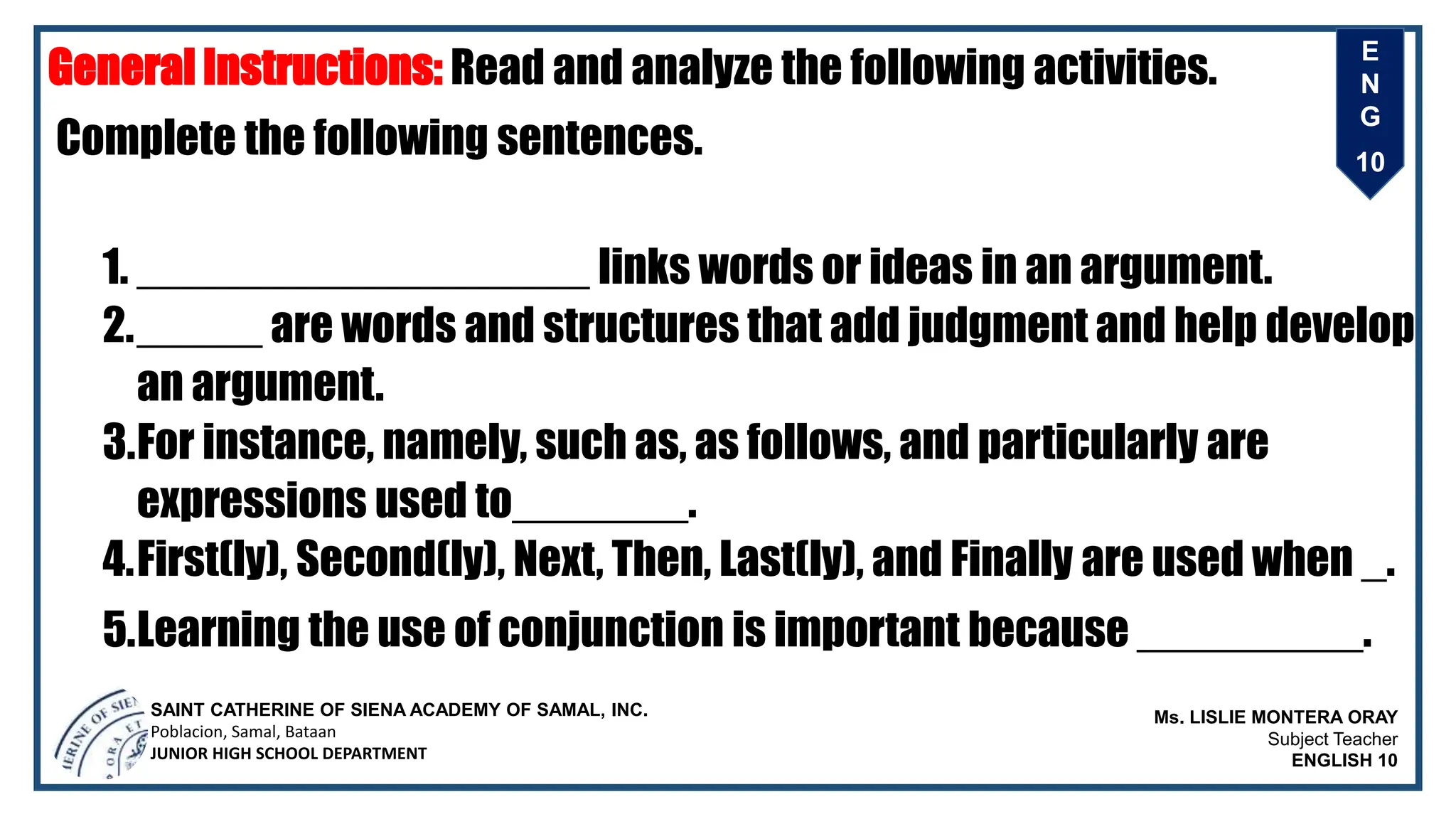 KEY STRUCTURAL ELEMENTS IN ARGUMENTATIVE TEXT .pptx