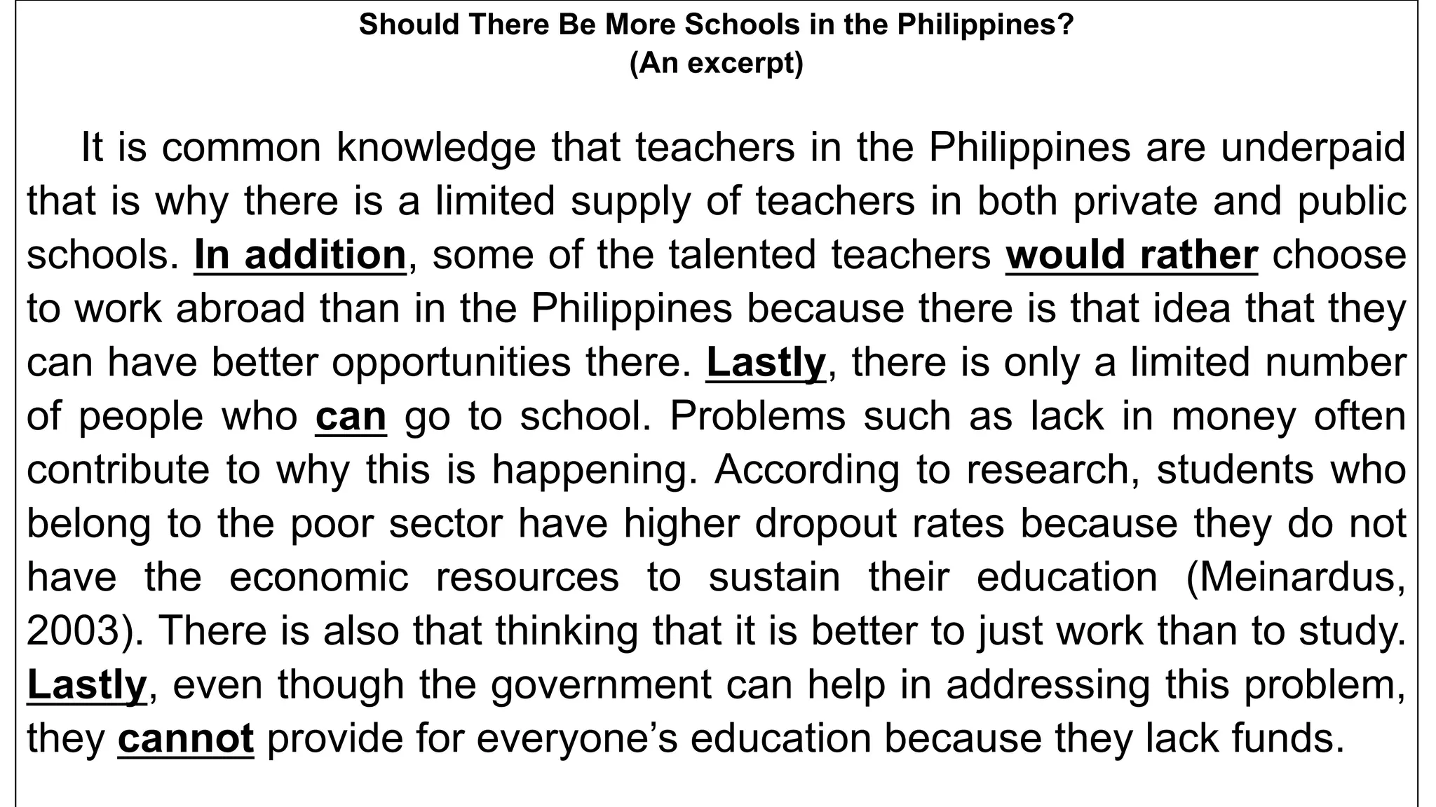 Key Structural Elements In Argumentative Text Pptx