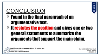 KEY STRUCTURAL ELEMENTS IN ARGUMENTATIVE TEXT .pptx