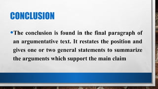 Argumentative Text. english grammar teach | PPTX