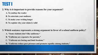 Argumentative Text. english grammar teach | PPT