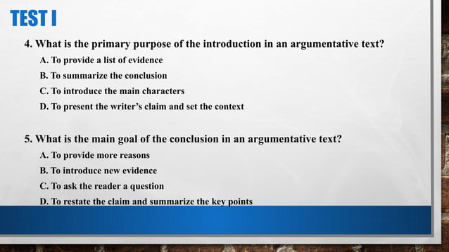 Argumentative Text. english grammar teach | PPT