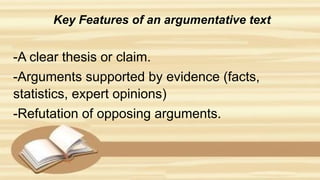 Argumentative Text POWERPOINT PRESENTATION | PPTX