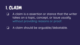 ARGUMENTATIVE TEXT PPT.pdf. It entails the structure of an ...