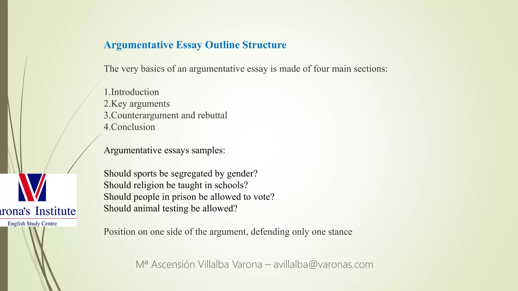 Argumentative vs discursive essays | PPSX | Automotive Industry ...