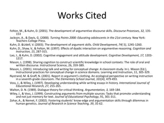 Developing Argumentive Discourse & Writing | PPTX