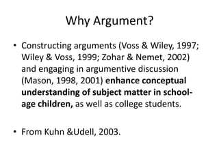 Developing Argumentive Discourse & Writing | PPTX
