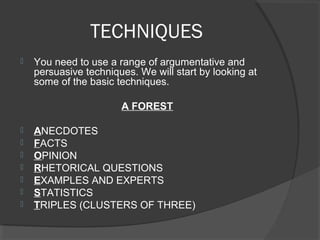 Argumentative writing | PPT