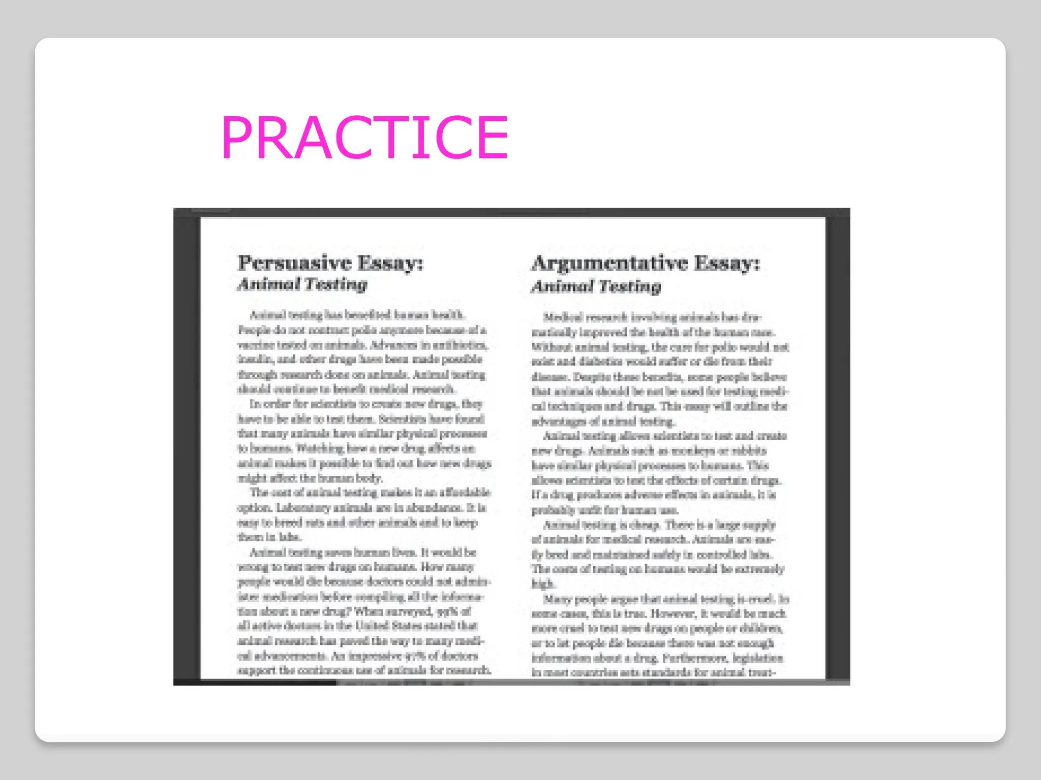 Secondary Students Level Material of English: Argumentative Writing | PPT