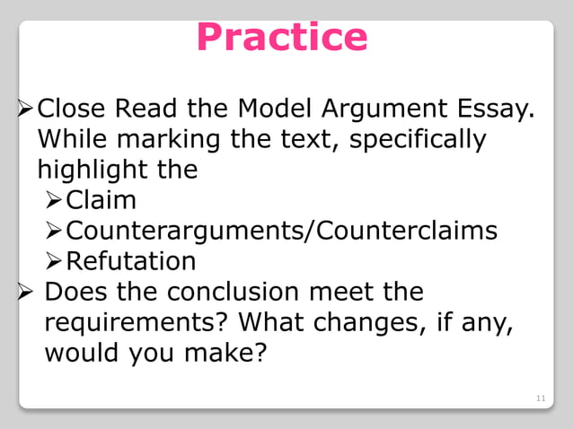 Argumentative Writing ppt - Grades 10-11 / Forms 4 - 5 | PPTX