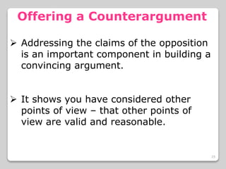 Argumentative Writing ppt - Grades 10-11 / Forms 4 - 5 | PPTX