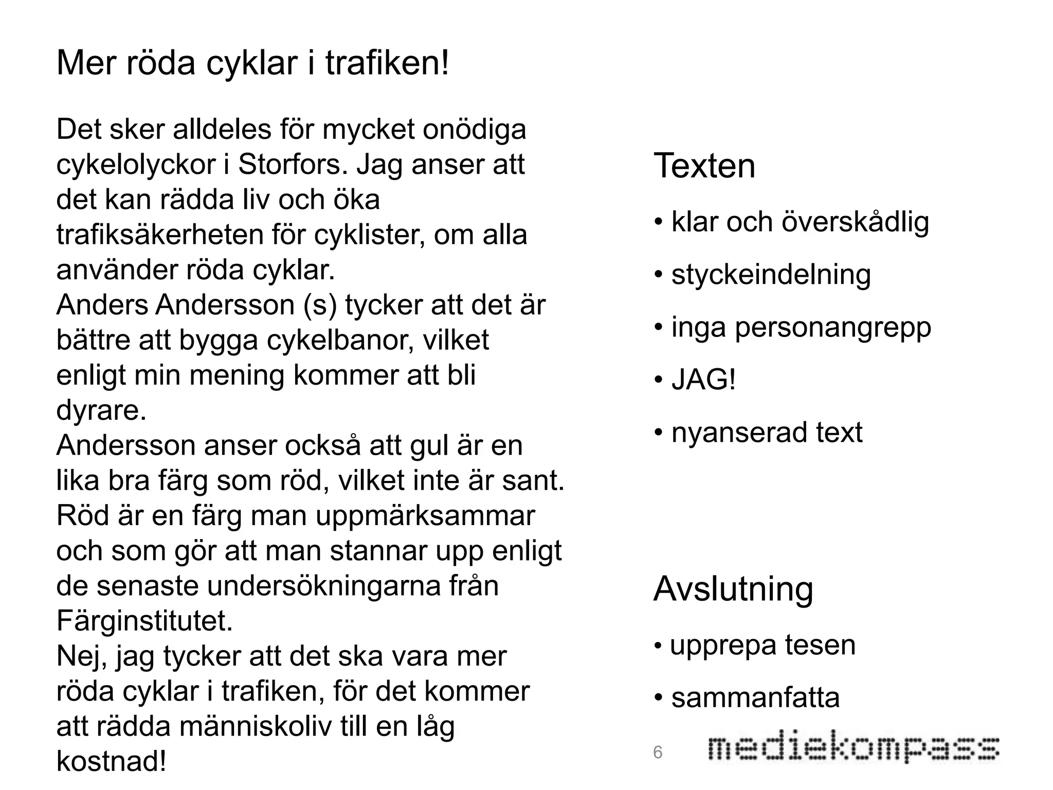 Skriva argumenterande text | PPTX