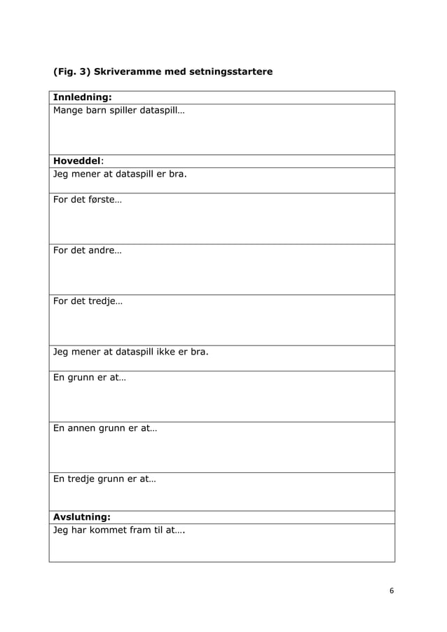 Argumenterende skriving etter 4. årstrinn | PDF