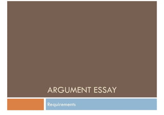 Argument Essay | PDF