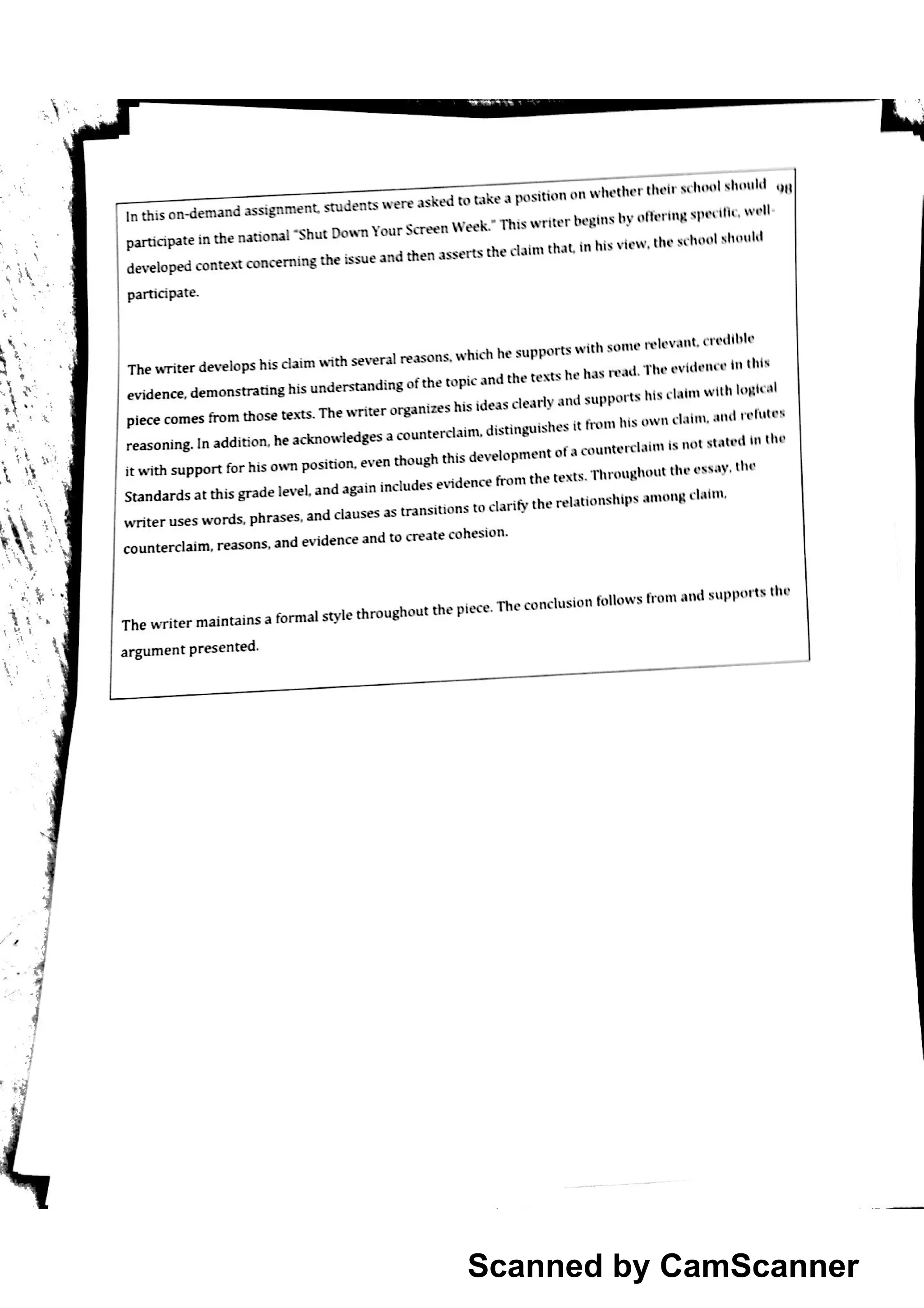 Argument examples (1) | PDF