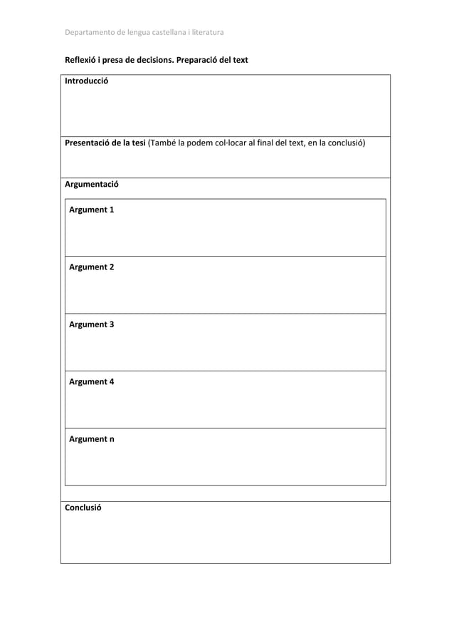 Com escriure un text argumentatiu? Pautes i exercicis | PDF