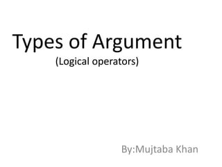 Logical Operators in Brief with examples | PPT